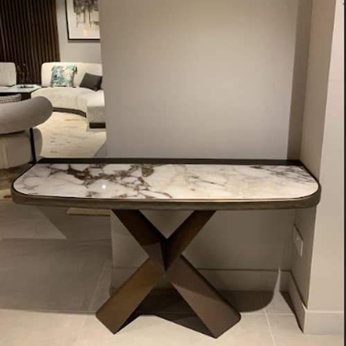 Contemporary Console Tables In Glass & Wood by FCI London