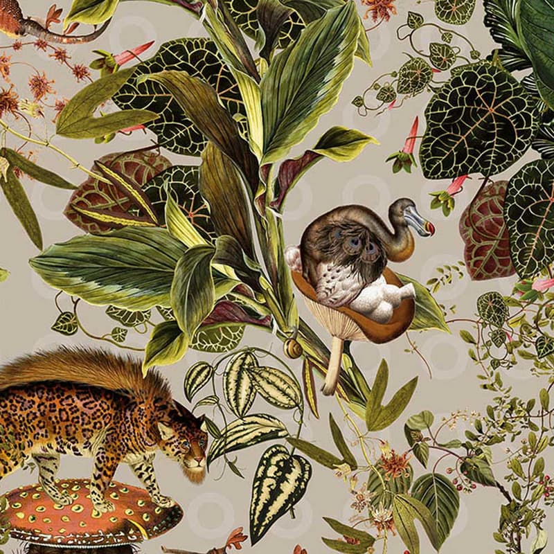 Menagerie Of Extinct Animals Wallpaper | Arte | FCI London