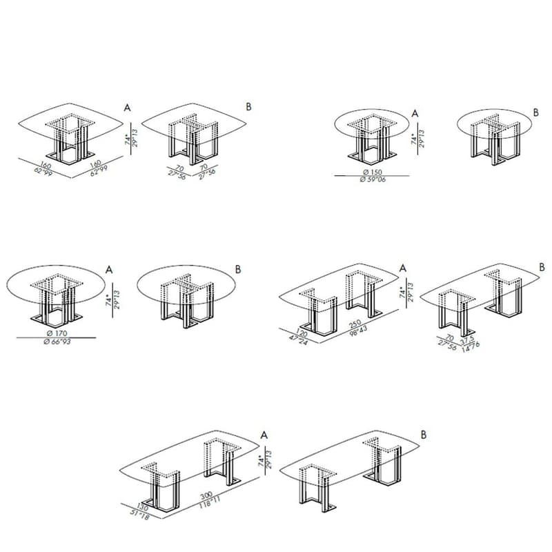 Charlie Dining Table | Meridiani | FCI London