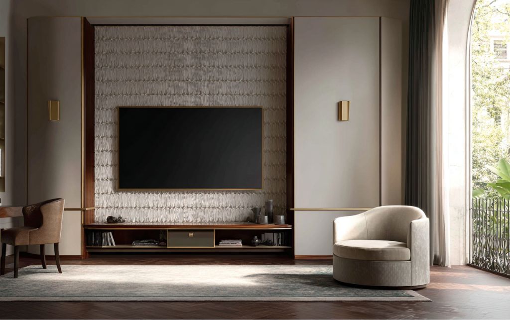 Concealed TV Cabinet with Storage for Elite Homes