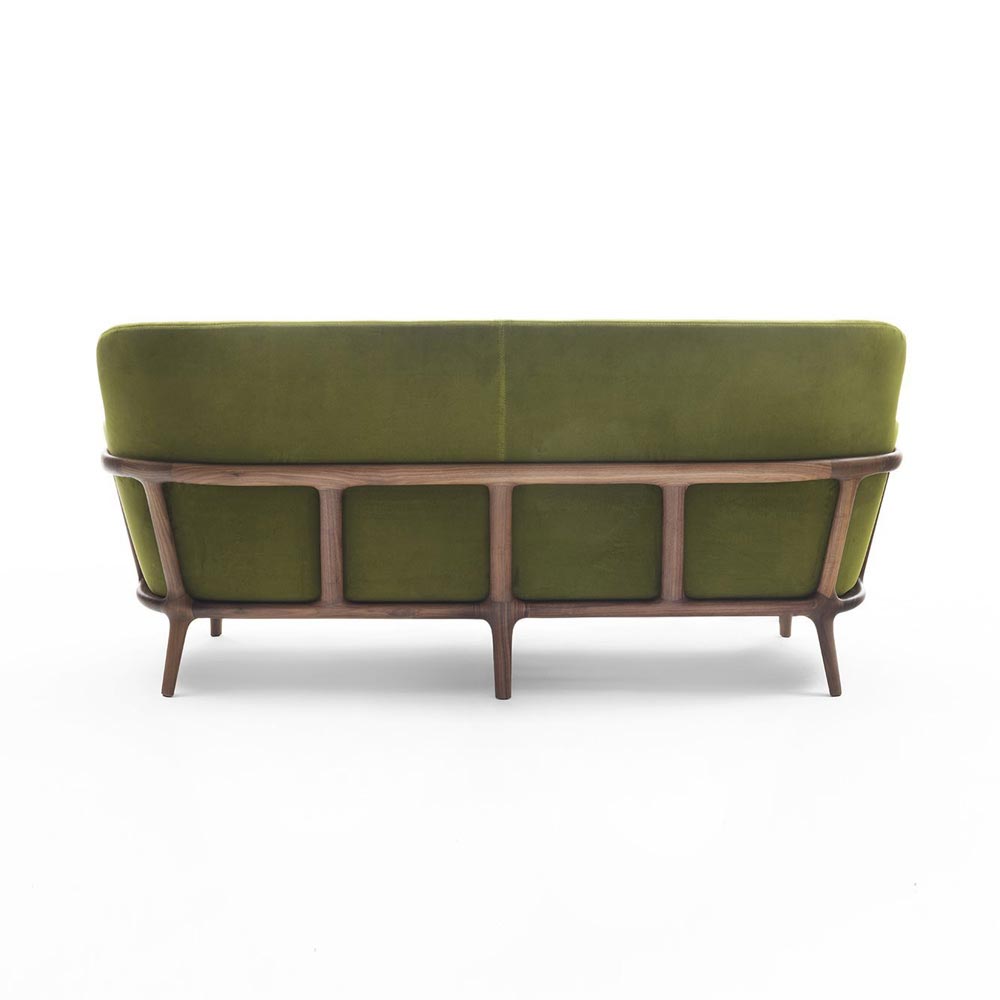Allison - Sofa with solid canaletta wood
