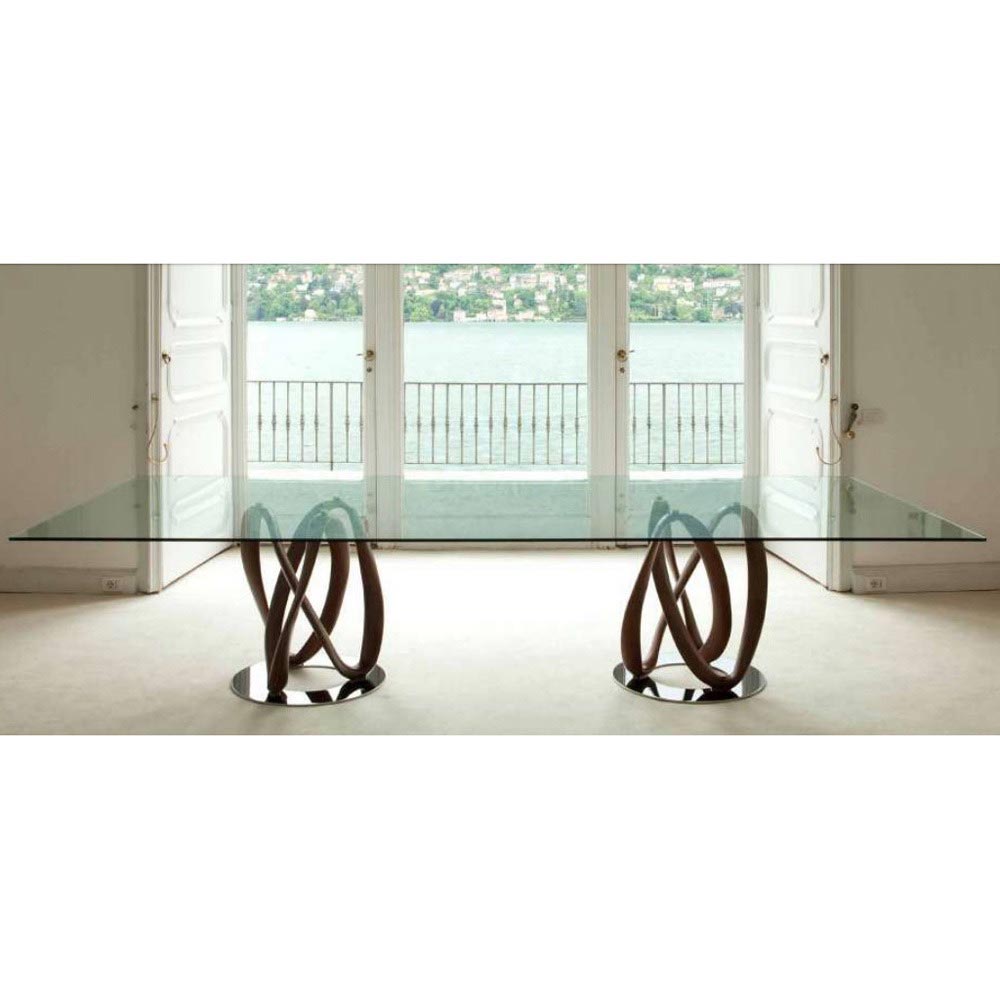 Infinity Rectangle 2 Base C Dining Table | Porada